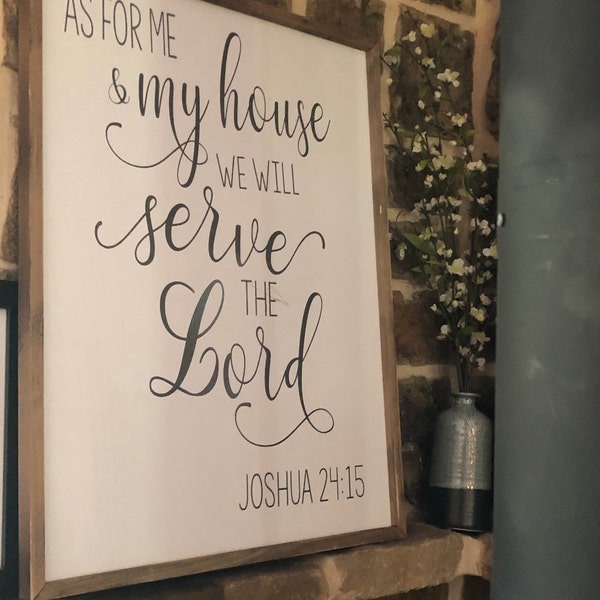 As for Me and My House We Will Serve the Lord, Christian Sign Svg ...