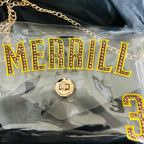 Black & Gold Outline LA Dodgers Bling Hat | Swarovski Crystals ...