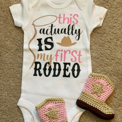 Baby Girl Outfit my 1st Rodeo Baby Girl Outfit Cowgirl Baby - Etsy
