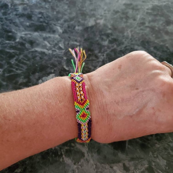 Hand Embroidered Unisex Bracelets Authentic Mexican Embroidery Folk Art ...