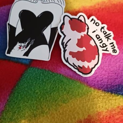 Sad Cat Meme Sticker Cat Meme Sticker, Sad Cat Meme, Cat Water Bottle ...