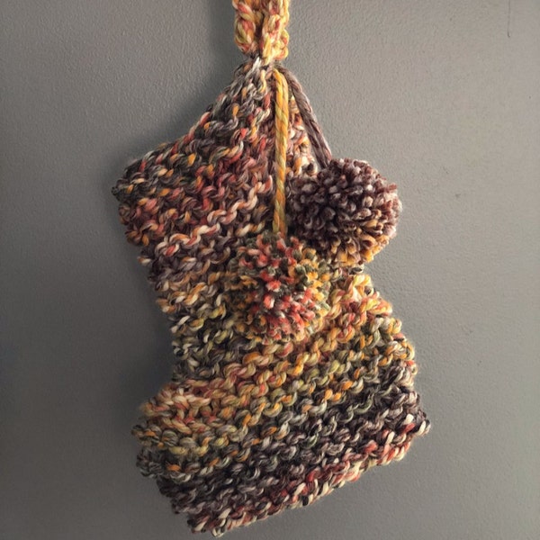 Scandinavian Knitted Christmas Stocking Pattern, Bulky Yarn , Chunky ...