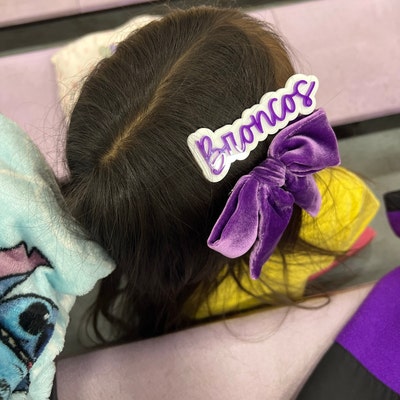 Acrylic Hair Clip School Spirit Clip Personalized Hair Clip Back to ...