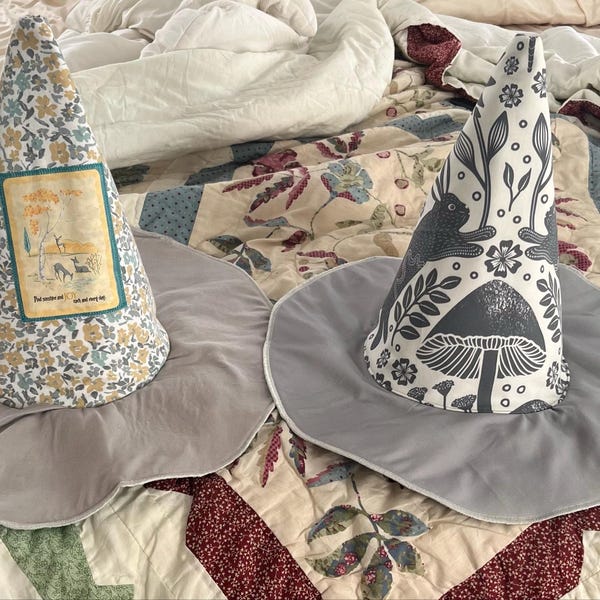 Quilt Witch Hat Pattern Easy Sewing Cottagecore Physical Paper Indie ...