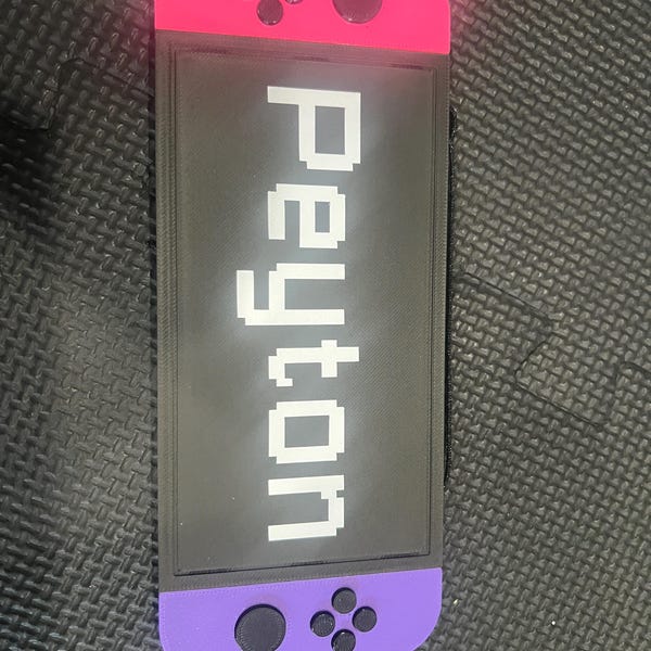 Personalized Gamer Name Sign for Door, Wall or Shelf (8in X 3in ...