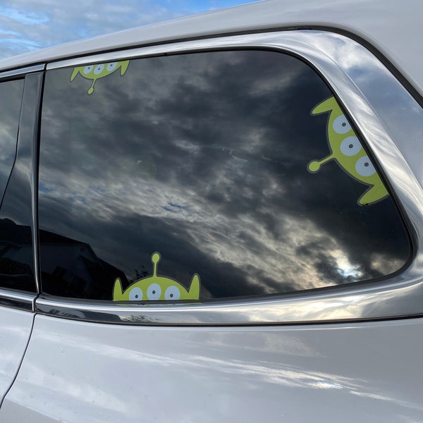 Toy Story Alien Peeker Transparent Car Decal/pixar Peekaboo Window ...