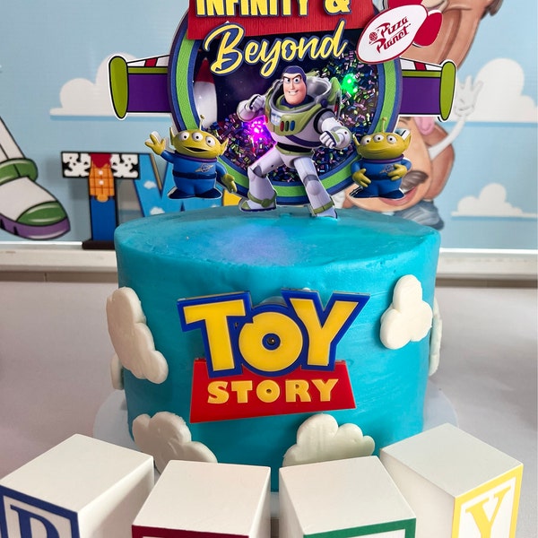Two Infinity and Beyond Light up Cake Topper - Etsy