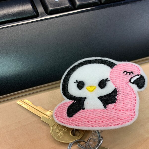 Penguin Floaty Badge Reel - Animal Badge Holder - Hospital Badge Reel ...