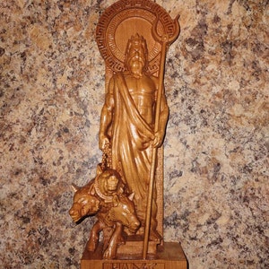 Cernunnos Celtic Horned God Cernunnos Wood Figure | Etsy