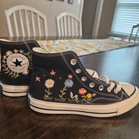 Custom Converse Embroidered Shoes Converse Chuck Taylor 1970s ...