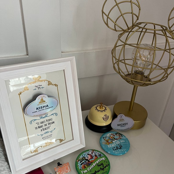 Cast Member Name Tag Display Frame and Print | Casting Agency Door ...