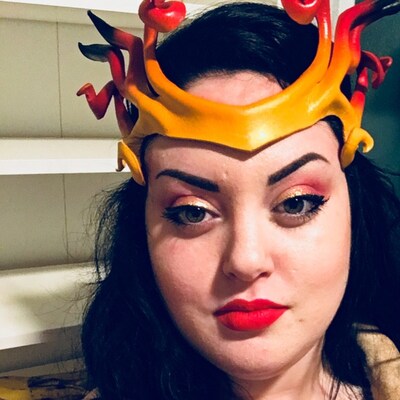 Fire Headpiece, Spikey Firey Crown, Leather Head Piece by Faerywhere - Etsy