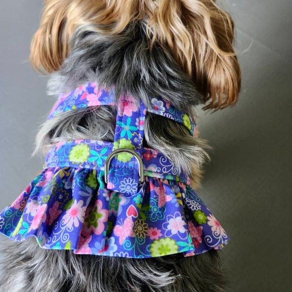 Dog Harness Bandana Fancy Ruffle Easy-on Harness 9 Sizes - Etsy