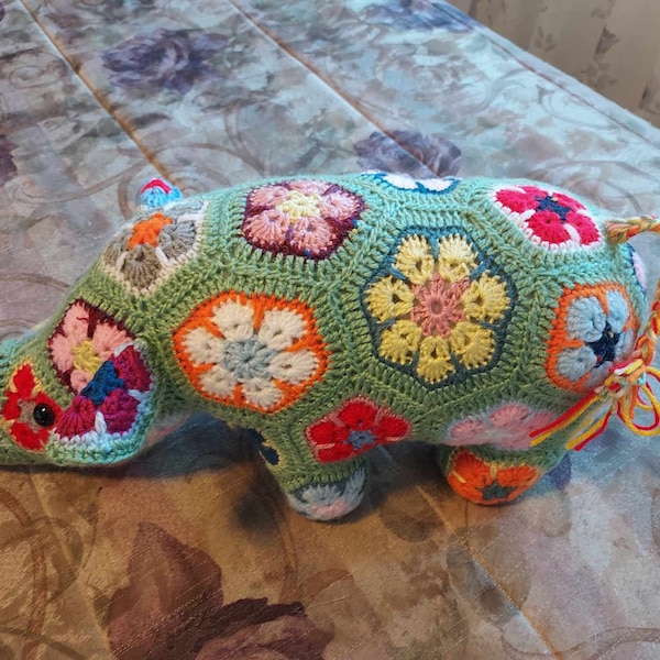 Thandi the African Flower Rhino Crochet Pattern - Etsy