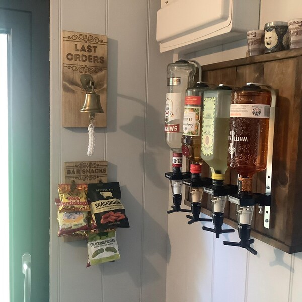 Bar Snacks Holder / Dispenser/ Clip Board Wall Mounted Ideal for Home ...