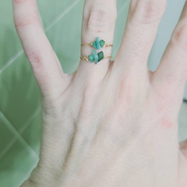 Emerald Crystal Ring- Made to Order. Raw Natural Authentic Genuine ...