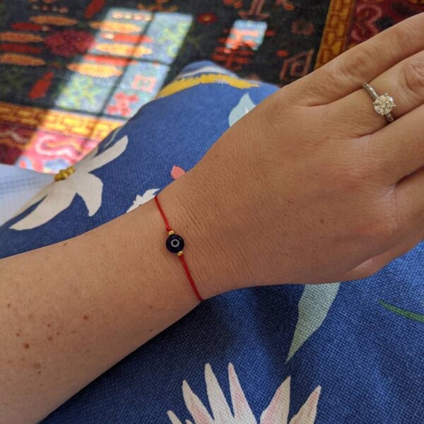 Evil Eye Protection Bracelet, Blue Eye Red String Protection Bracelet ...