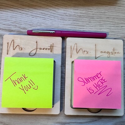 Teacher Gift Post-it Note Holder Svg Teacher Gift SVG Daycare Worker ...