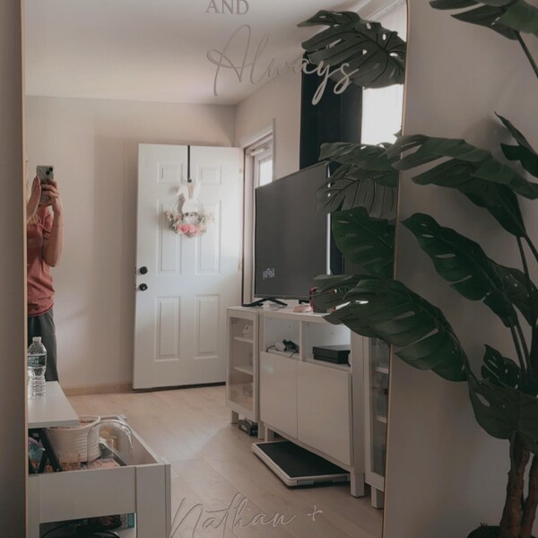 Forever and Always Decal | Wedding Decal | Personalized Wedding Sign | Wedding Mirror | Custom ...