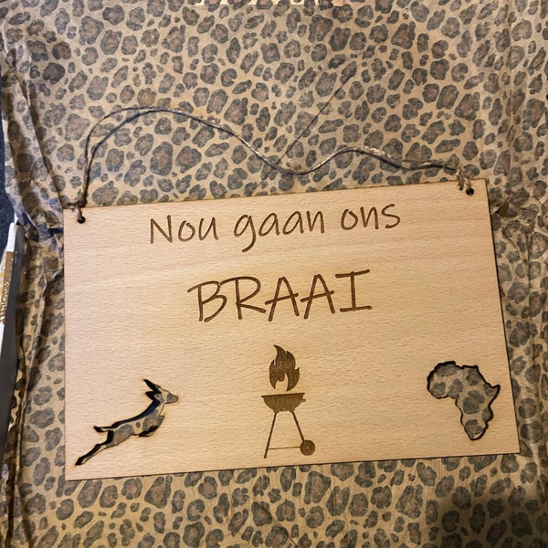 Braai / BBQ Sign - Etsy