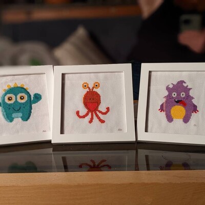 Rainbow Puffin Cross Stitch Pattern. Colorful Atlantic Puffin. - Etsy