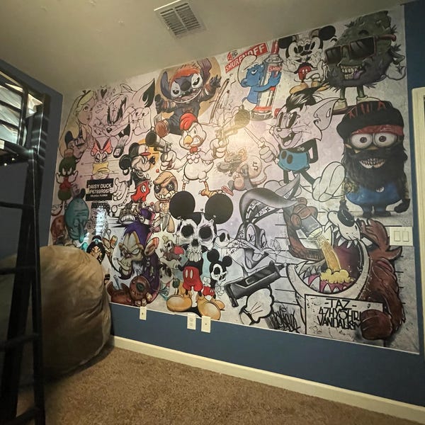 Newspaper Vintage Crime Bosses Wallpaper & Wall Art Mural Gangsters and ...