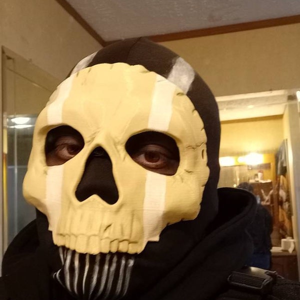 3D Printed Skull Ghost Cosplay Mask - Various Colors - Etsy