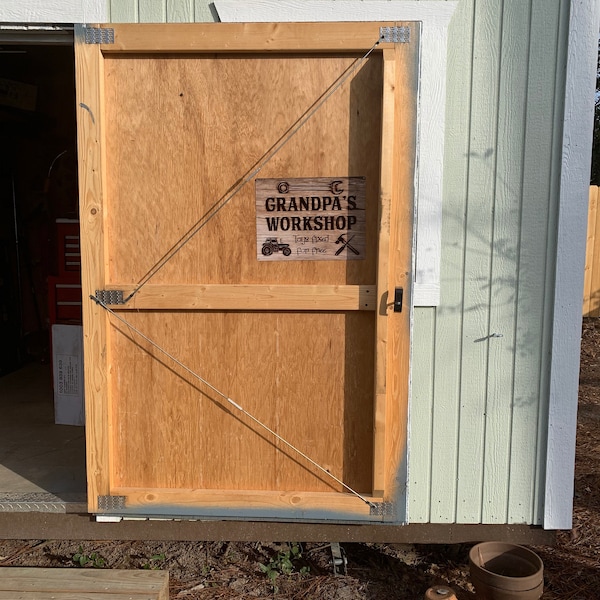 Workshop Signs for Grandpa, Papa, Poppa, Pappy, Abuelo, Daddy, Papaw ...