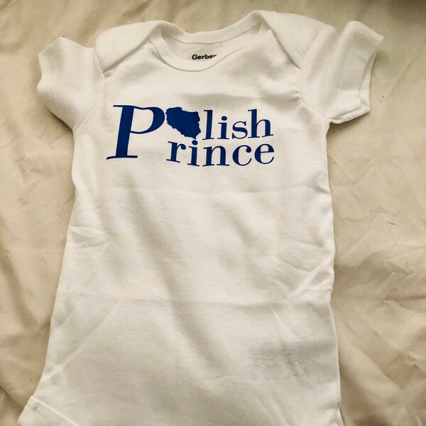 Baby Onesie: Polish Prince, Polska, Poland, Polish - Etsy
