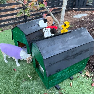 Snoopy Woodstock Mailbox Fence Line Topper Top Large Outdoor Decoration ...