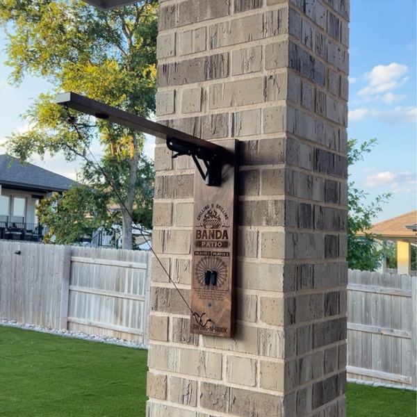 Folding Wall Mount Ring and Hook Game-solid Cherry or Walnut Edition ...