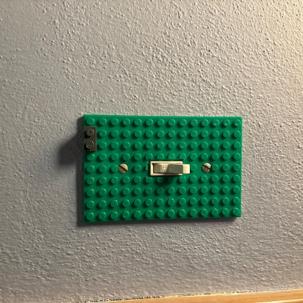 Standard & Oversize Sizes: Building Block Light Switch Cover Plate ...