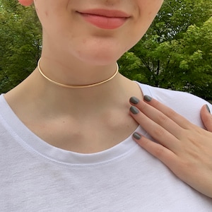 Gold Neck Cuff Neck Collar Open Neck Choker Gold Metal - Etsy Israel