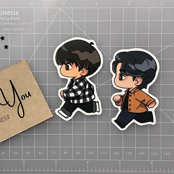 KINNPORSCHE the Series Running Chibi Stickers - Etsy