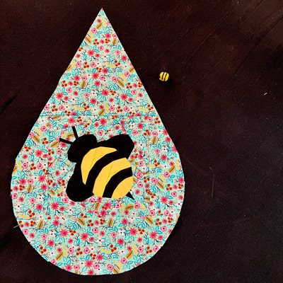 Bumble Bee, Foundation Paper Piecing Pattern FPP Pattern, Quilt Block ...