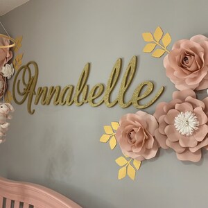 Baby Girl Nursery Letters Wall Letters Wooden Letters for | Etsy