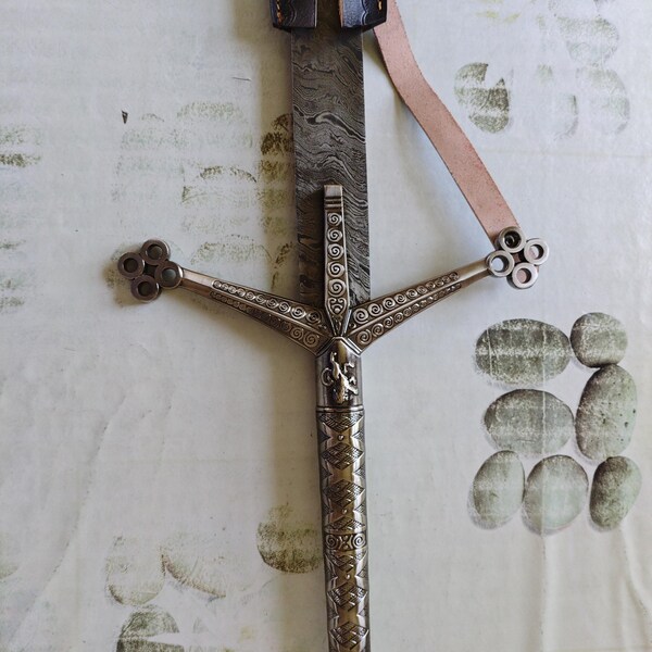 Hand Forged Viking Personalized Damascus Steel Sword | Custom Fantasy ...