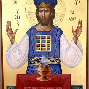 Saint Abigail Icon, St. Gobnait Icon, Deborah Religious Icon, Icon Hand ...