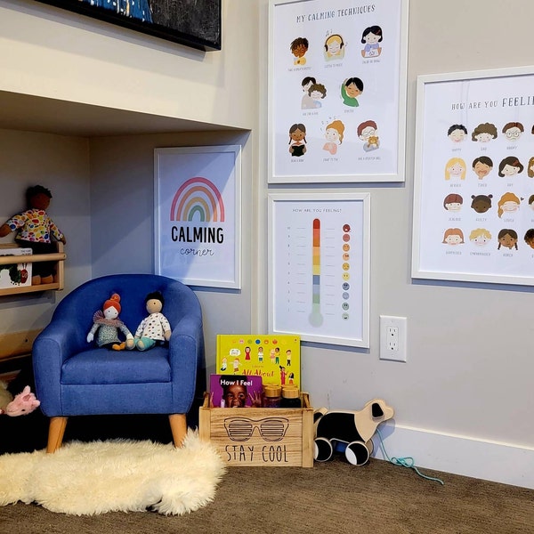 PRINTABLE Calming Techniques for Kids, Calm Corner Preschool ...