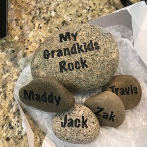 Engraved Name Rock Personalized Engraved Rock Child's - Etsy