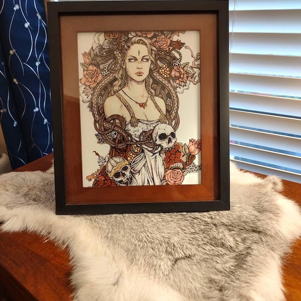 Freyja Art Print | Norse Goddess of Beauty & Love | Viking Mythology ...