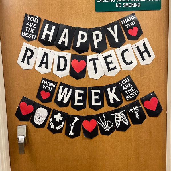 Rad Tech Week Printable Sign, Radiologic Tech Week Banner, Rad Tech ...