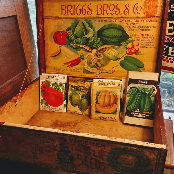 Vintage Dovetailed Wood Starch Crate T. Kingsford & Sons Silver Gloss ...