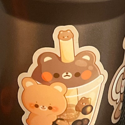Cute S'mores Bear Vinyl Sticker Journal, Laptop, Bottle Planner Sticker ...