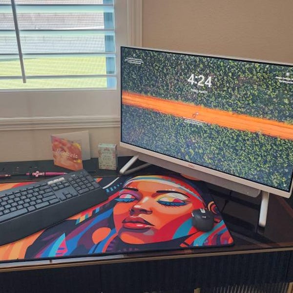 Neon Circuit Desk Mat, Cool Desk Mat, Desk Mat Aesthetic, Robotic Decor ...