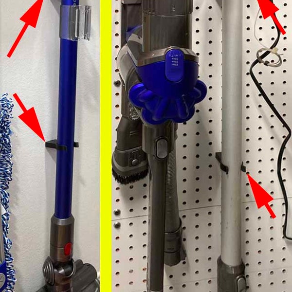 2-piece Dyson Tube Holder, Stick Vacuum Wall Mounted Holder and Storage ...