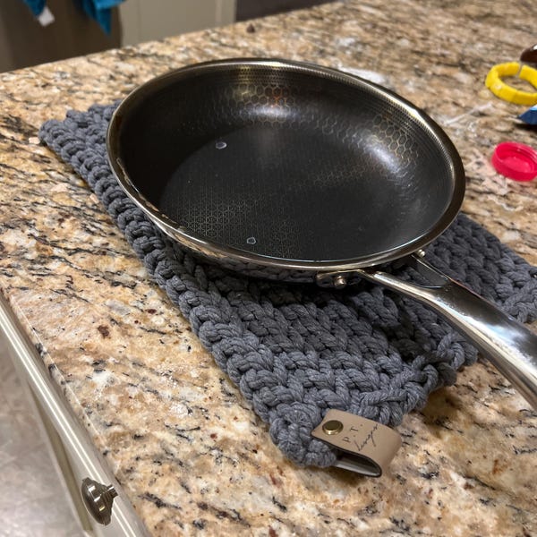 XL Hot Pad Trivet - for Long Pans, Baking Sheets - Houseplant Pad ...
