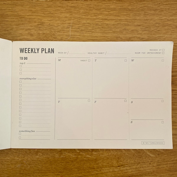Weekly Planning Pad - Weekly Planner Notepad With to Do List, Daily ...