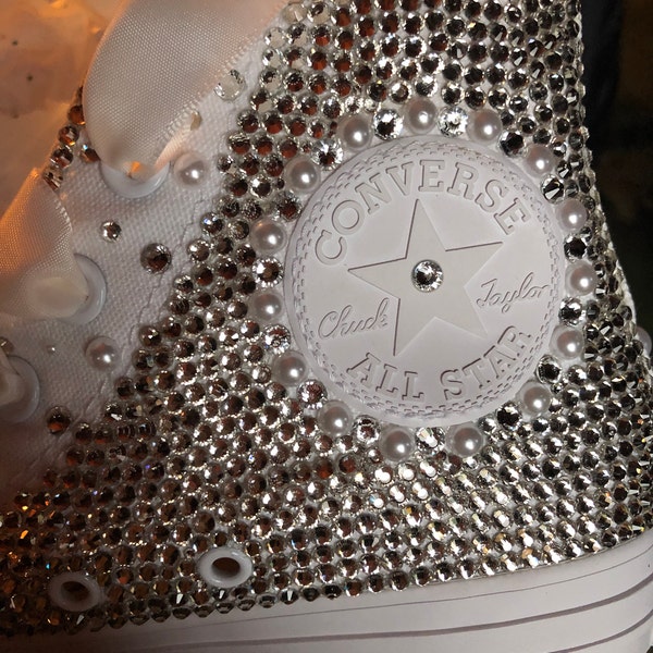 Sparkly Hi Top Converse Customized Just for You! Absolutely Love These ...