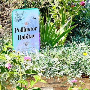 Pollinator Habitat in Progress Sign Promoting Native Plants - Etsy